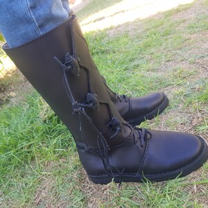 COSSACK Viking, Slavic High Boots, Leather Renaissance Boots - Etsy