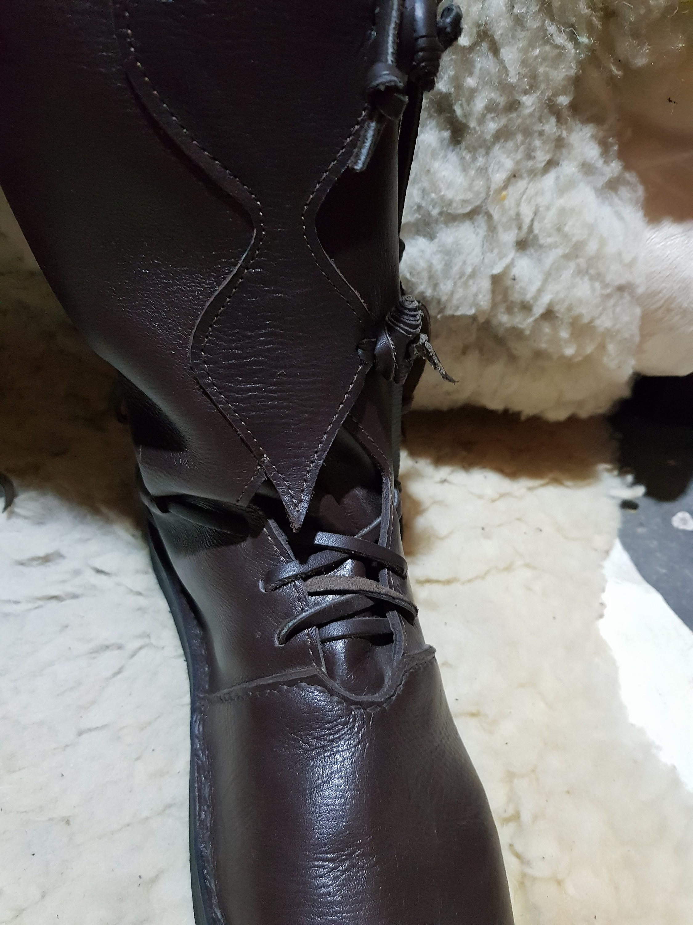 SKALD Viking High Boots With Antler Buttons - Etsy