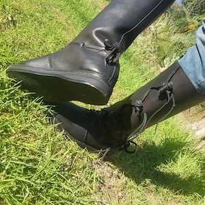 COSSACK Viking, Slavic High Boots, Leather Renaissance Boots - Etsy