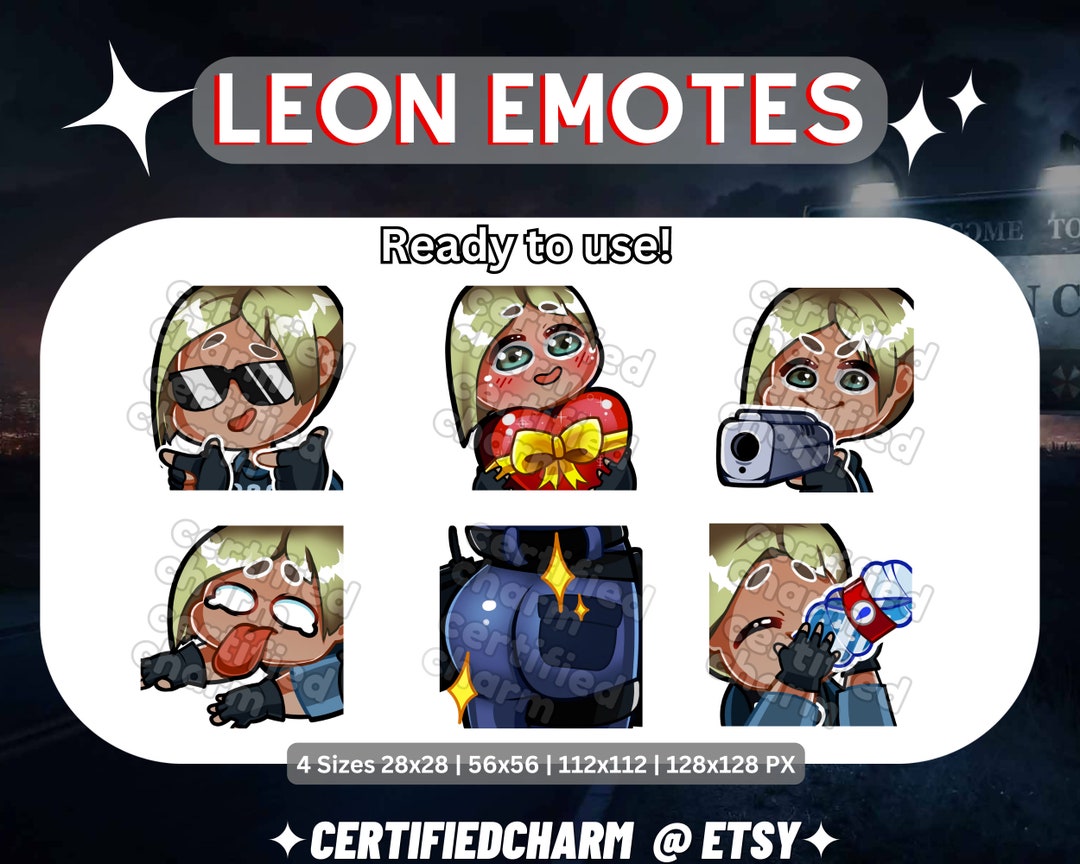 Leon Kennedy dead by Daylight/resident Evil Emote Pack for Twitch ...