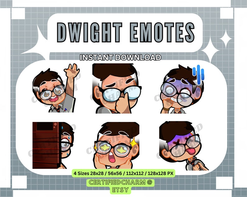 Dwight Fairfield {dead by Daylight} Emotes Pack for Twitch/discord ...