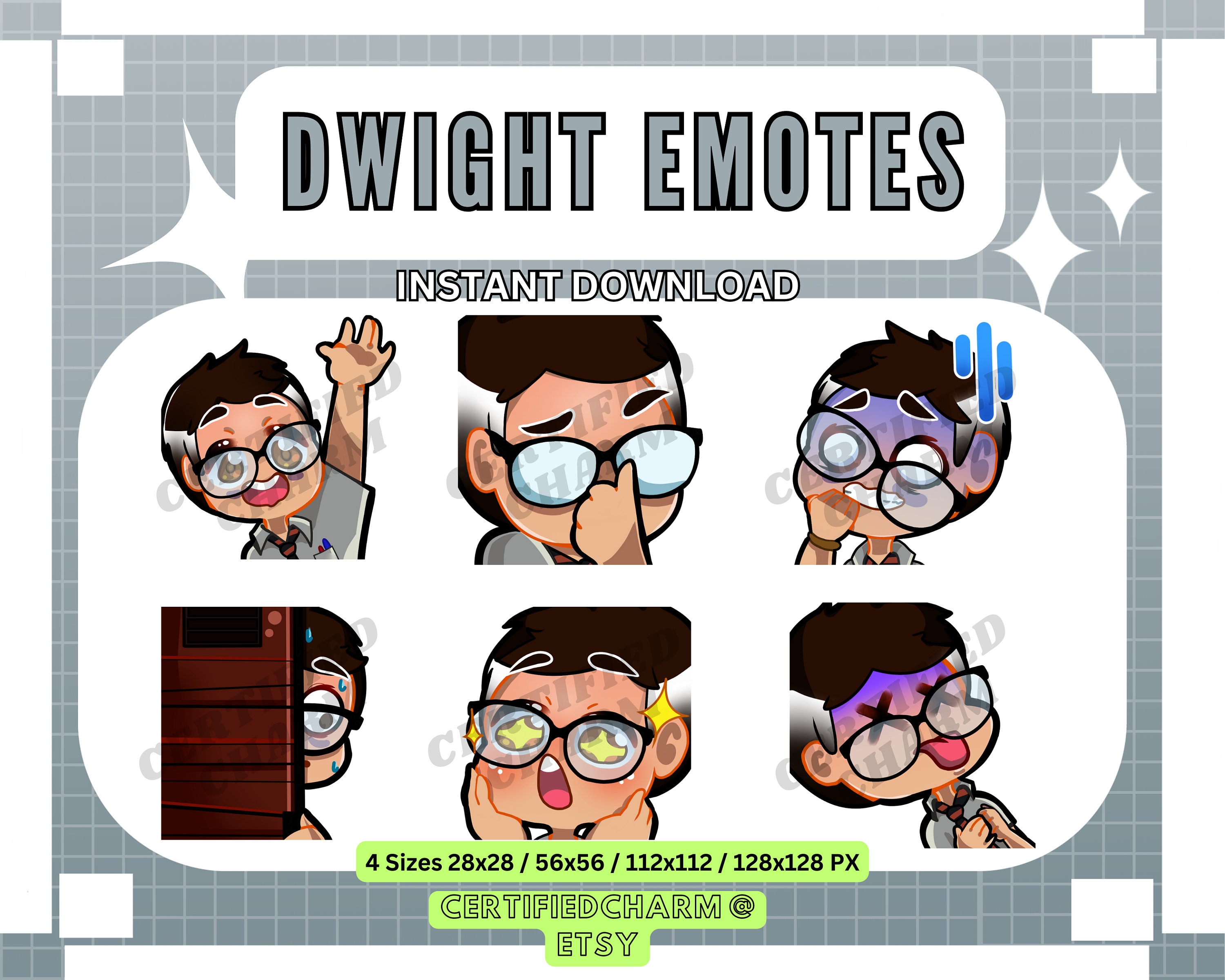 Dwight Fairfield dead by Daylight Emotes Pack for Twitch/discord ...