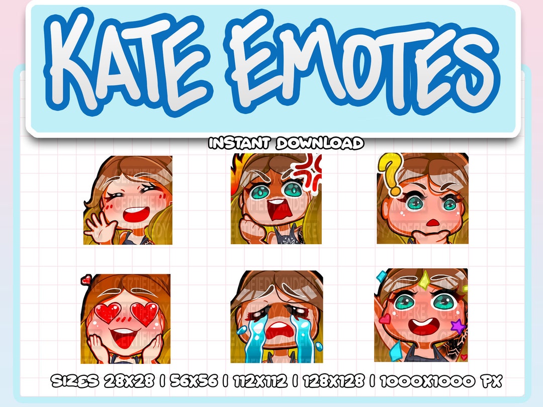 Kate Denson {dead by Daylight} Twitch-discord Emotes Bundle - Etsy