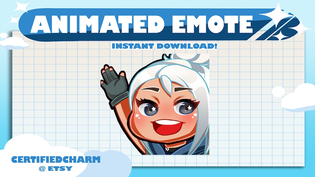 Animated Jett Wave Emote for Twitch {animated Twitch Emote} - Etsy