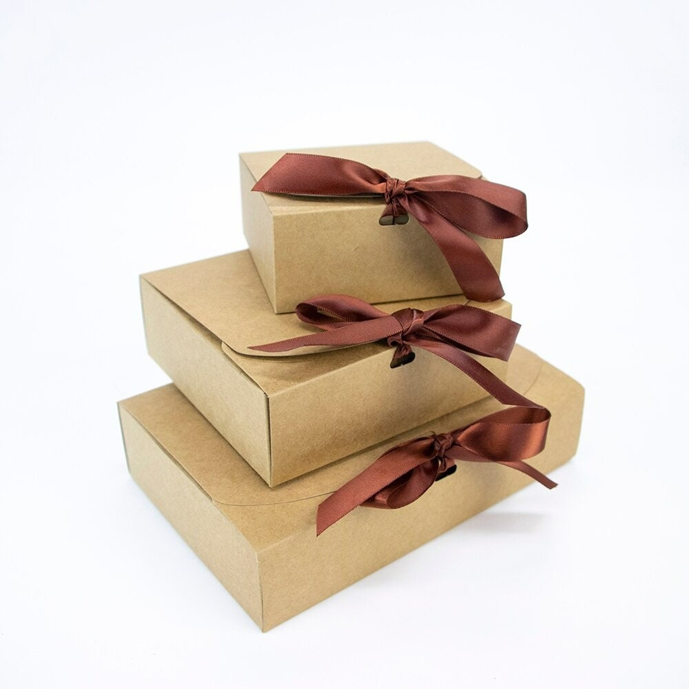 100PCs Ribbon Packaging Box White/Black/Blue/Red/Khaki | Etsy