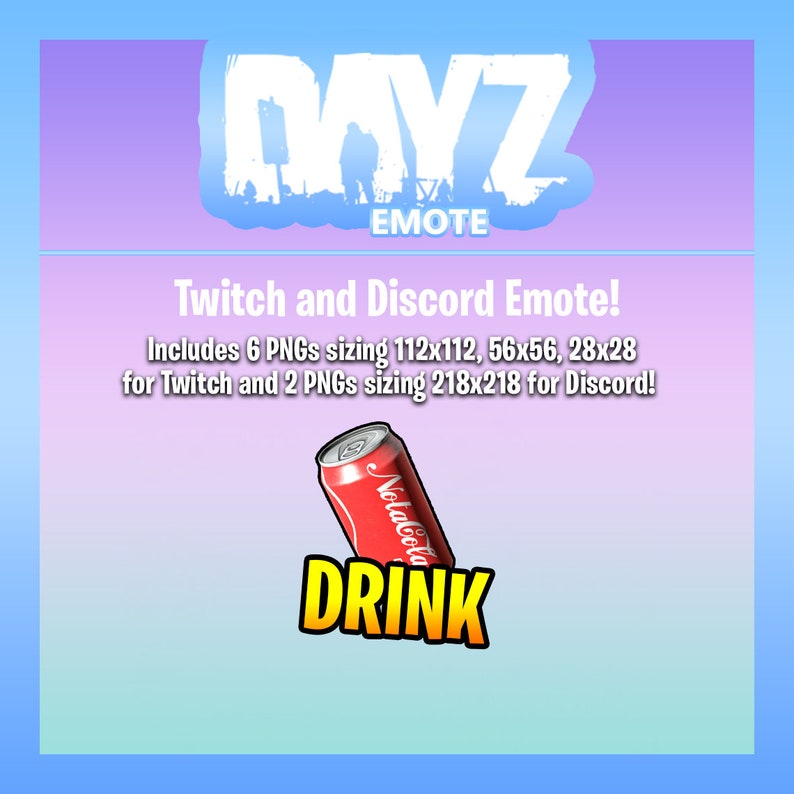 Drink Dayz Emote for Twitch Twitch Emote Discord Emote Dayz Emote Emote ...