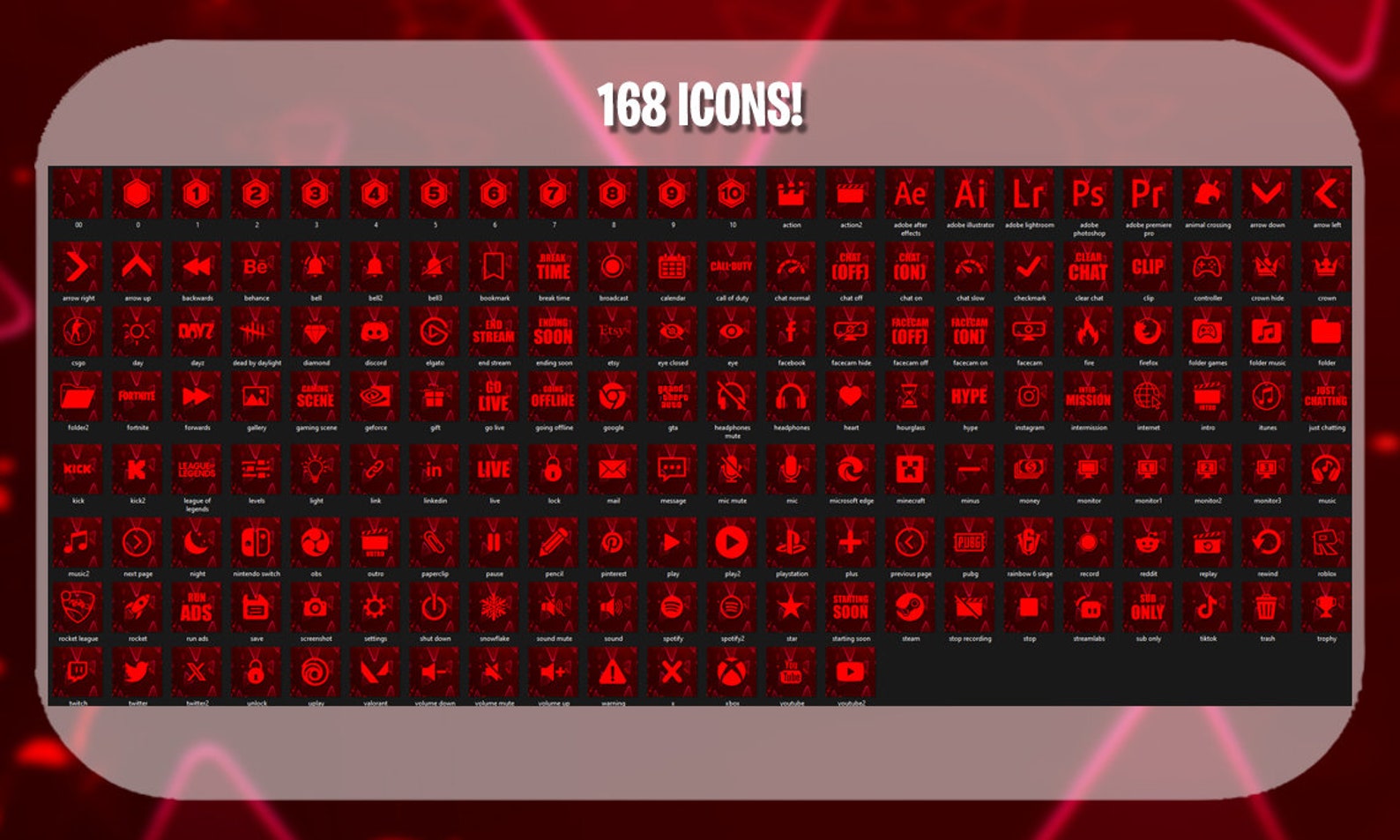 Blood Cells Stream Deck Icons | Stream Deck Buttons | Red Stream Deck ...