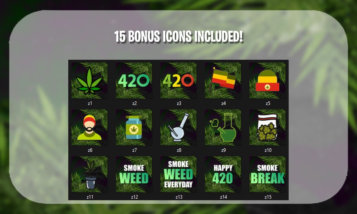 420 Weed Stream Deck Icons | 183 Function Buttons (digital Download) - Etsy