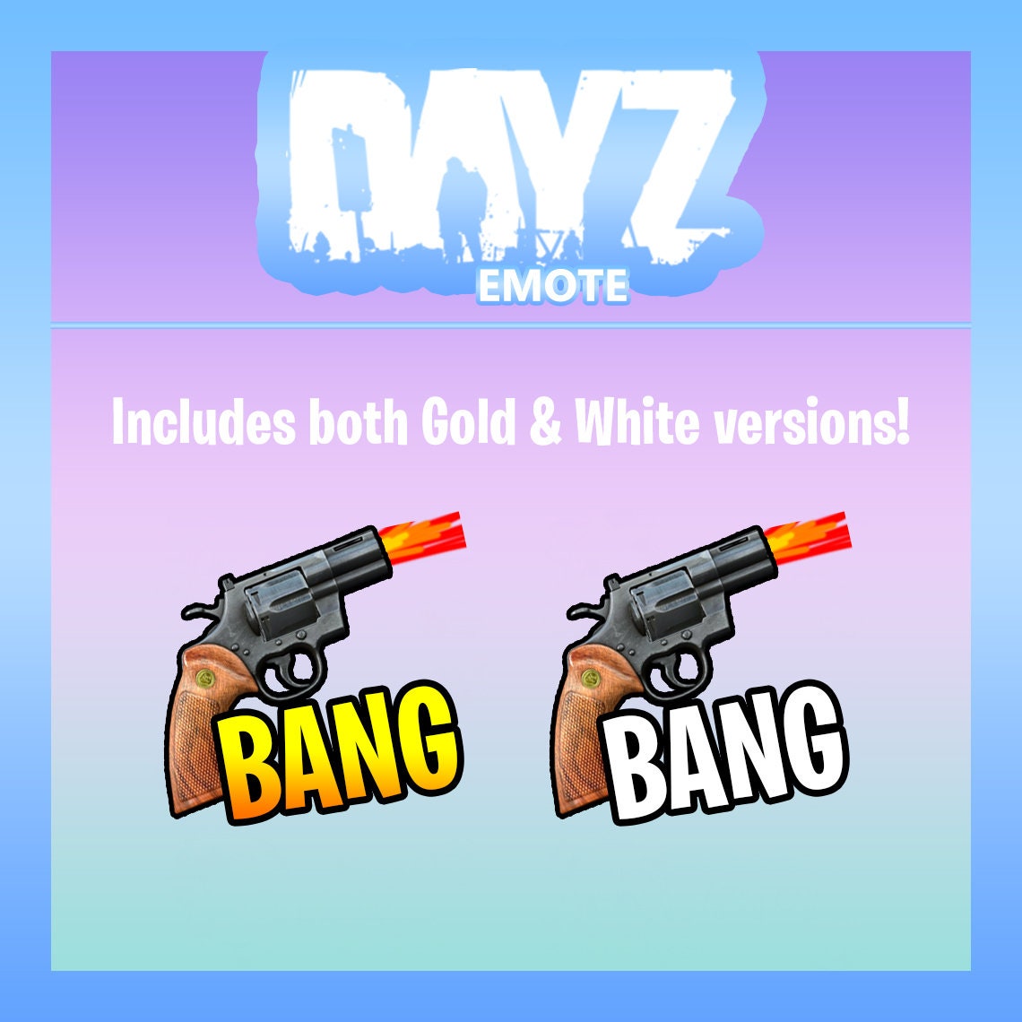 Bang Dayz Emote for Twitch Twitch Emote Discord Emote Dayz Emote Emote ...