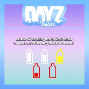 All 5 Water Level Dayz Emotes for Twitch Twitch Emote Discord Emote ...