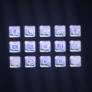 Snowflakes Stream Deck Icons | Stream Deck Buttons | Christmas Stream ...