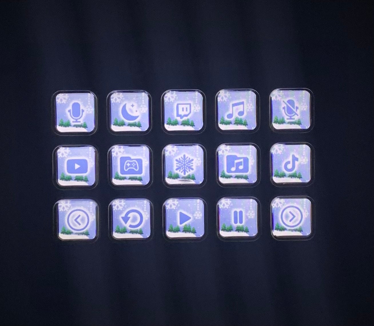 Snowflakes Stream Deck Icons | Stream Deck Buttons | Christmas Stream ...