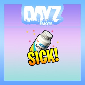 Sick Dayz Emote for Twitch Twitch Emote Discord Emote Dayz Emote Emote ...