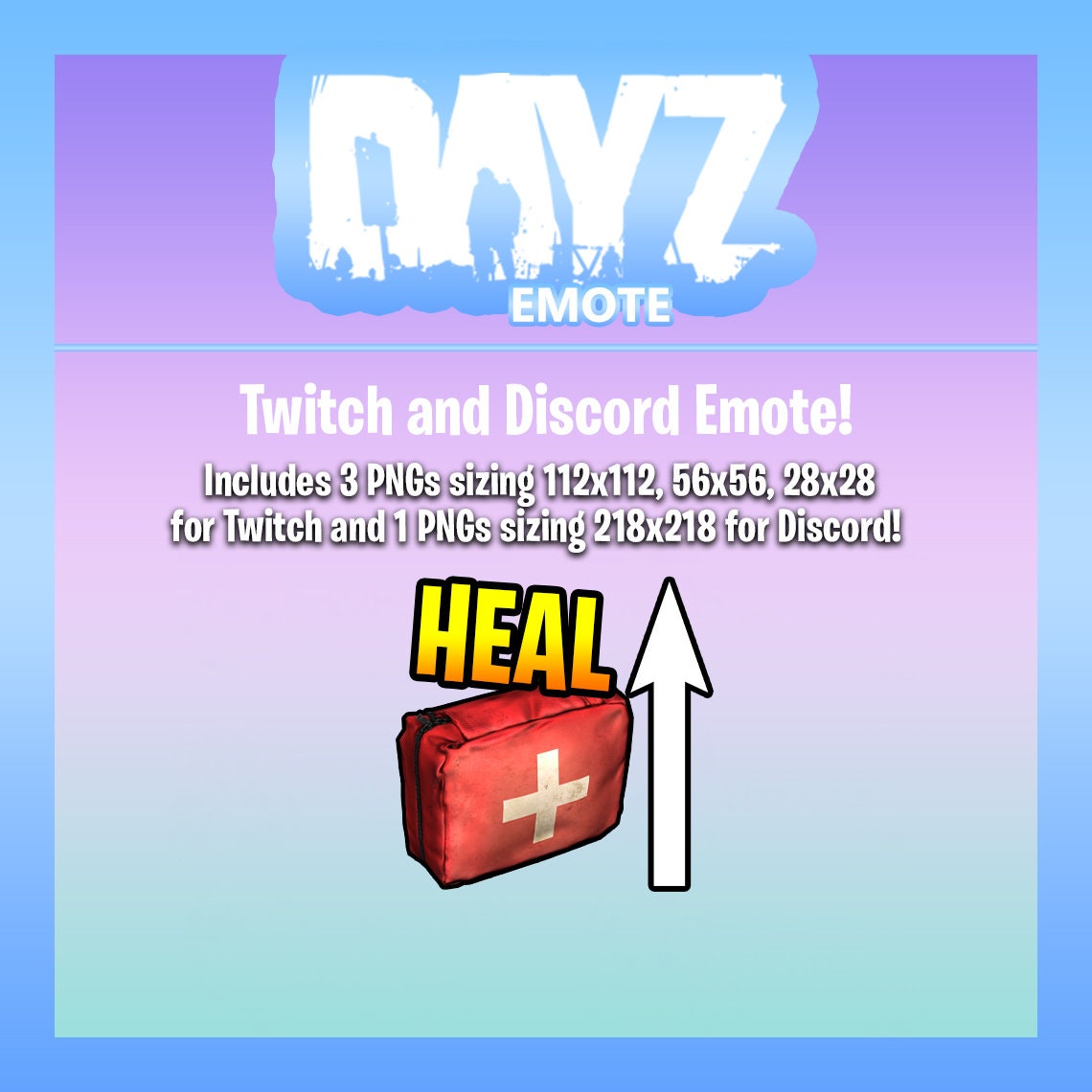Heal up Dayz Emote for Twitch Twitch Emote Discord Emote Dayz Emote ...