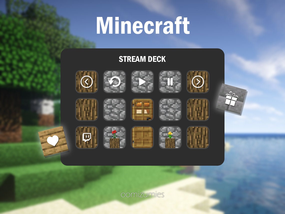 Minecraft Stream Deck Icons | Stream Deck Buttons | Minecraft | 500 ...
