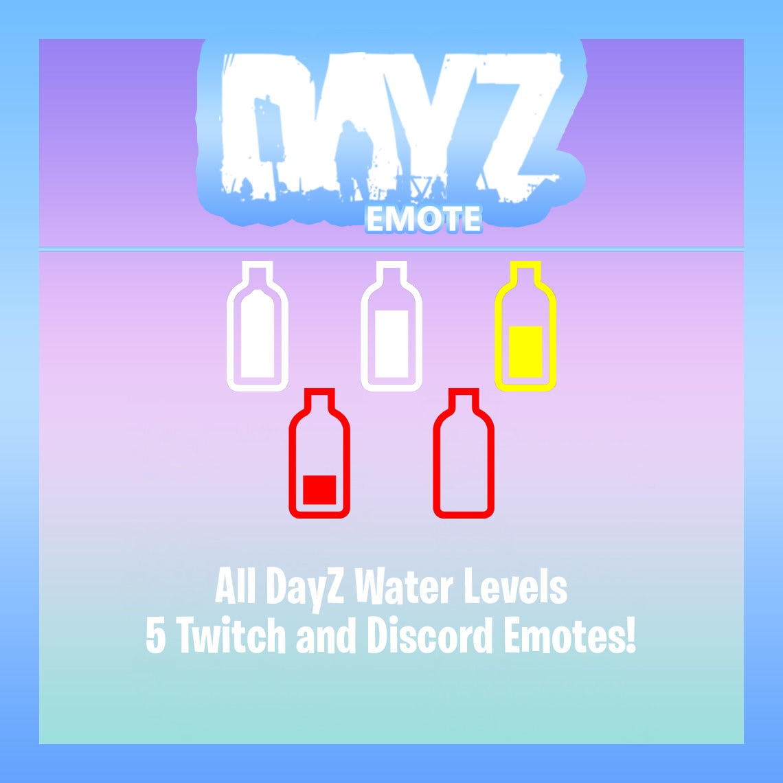 All 5 Water Level Dayz Emotes for Twitch Twitch Emote Discord Emote ...