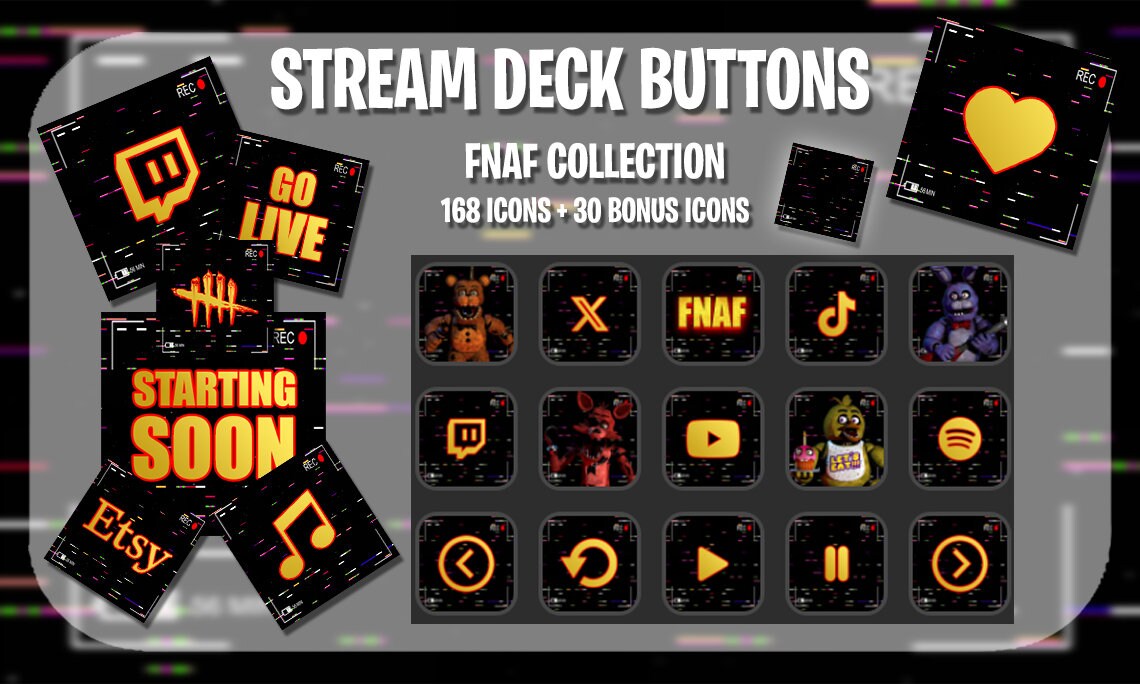 FNAF Stream Deck Icons | Five Nights at Freddy's Stream Deck Icons ...