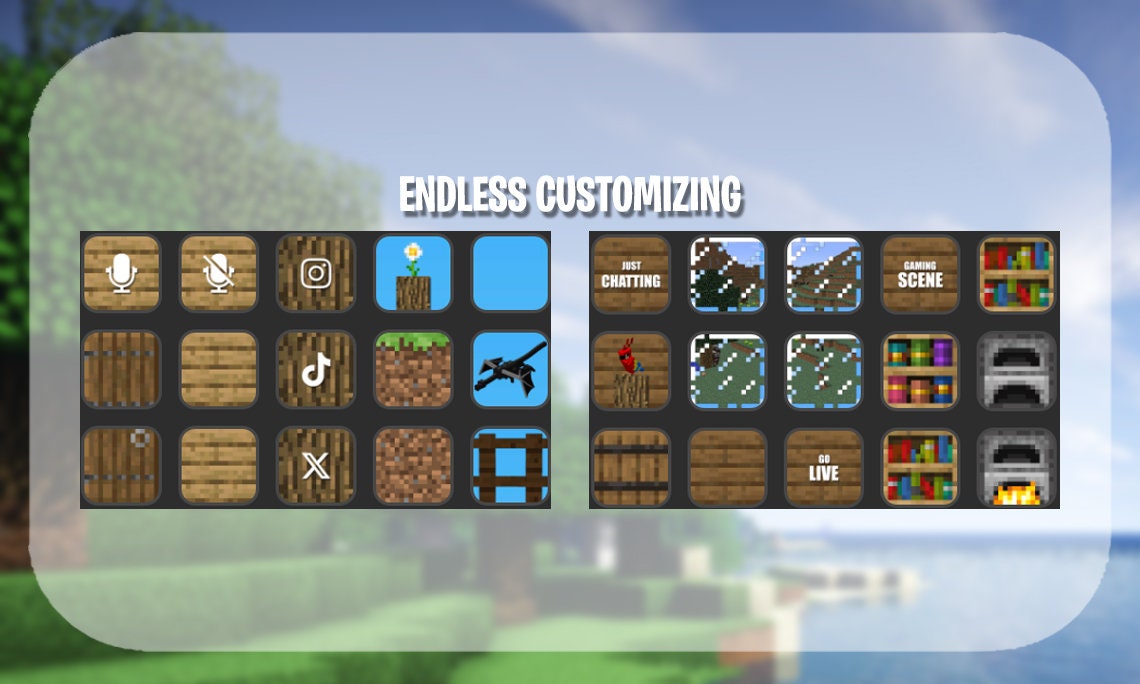 Blocks Stream Deck Icons | Stream Deck Buttons | Minecraft | 1000 ...