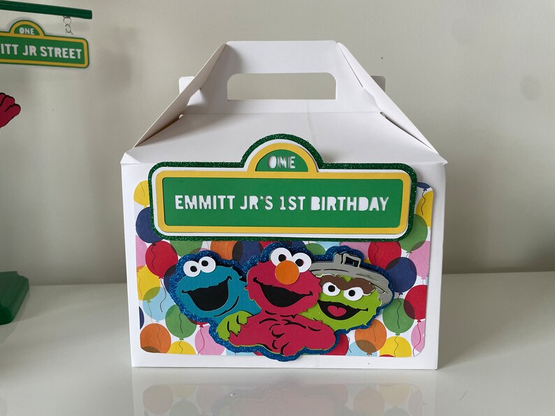 Sesame Street Party Favor Box - Etsy