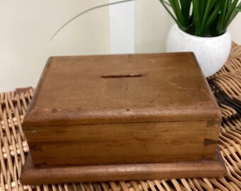 Wooden Money Box Square Cube Shape Plain Personalise Decorate - Etsy UK