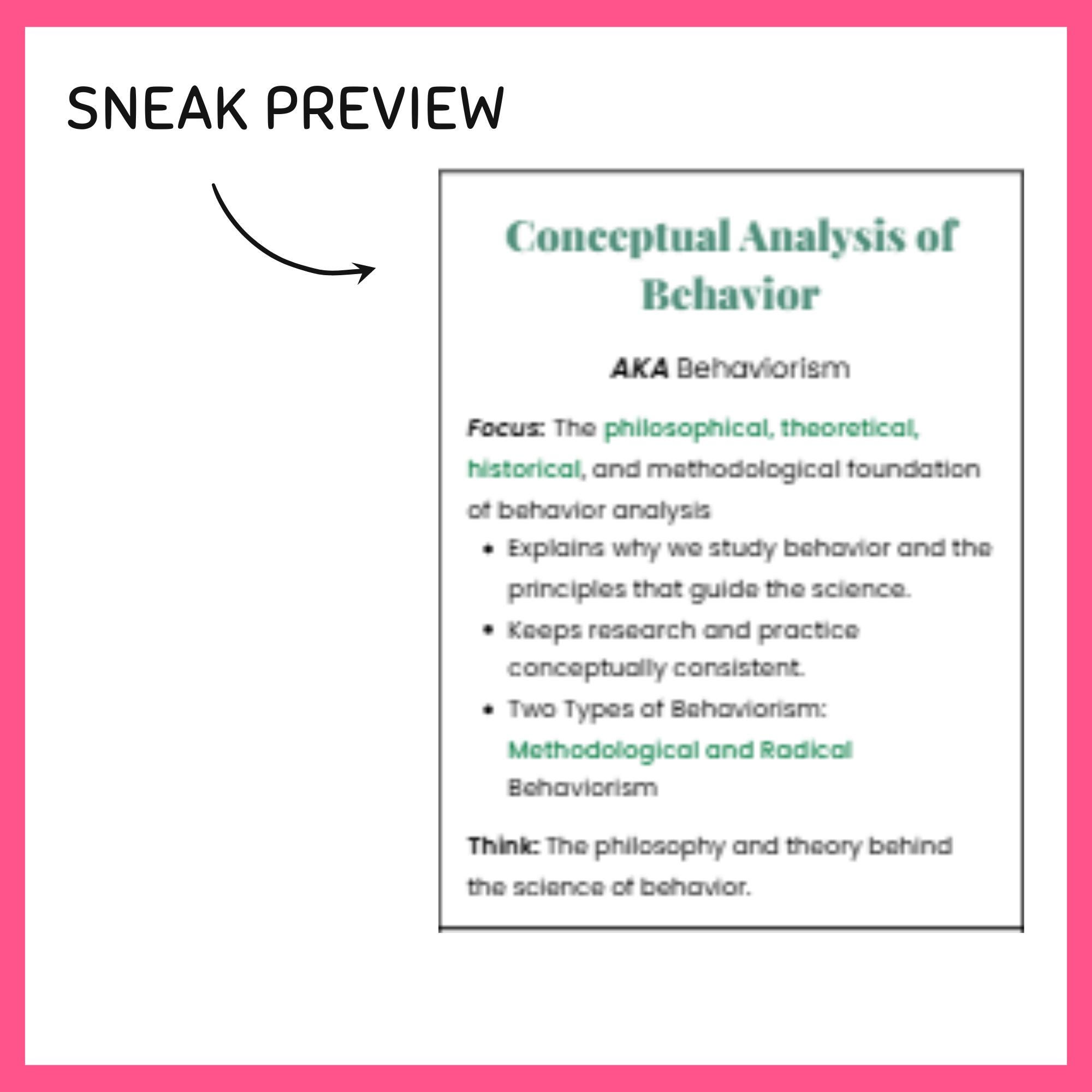 BCBA Exam Cheat Sheet – Task List A-4 - Etsy