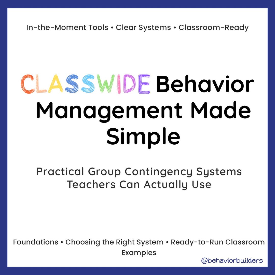 Classwide Classroom Behavior Management Guide | Ready-to-use Systems ...