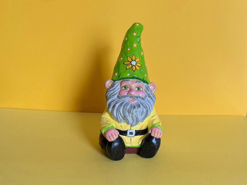 Flower Garden Gnome Garden Gnome Gnome Figurine Garden Decor Spring and ...