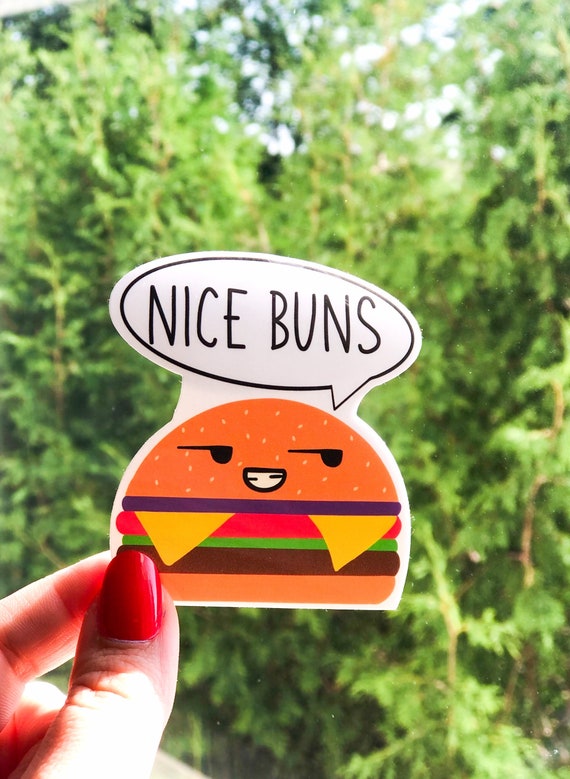 Nice Buns Sticker Food Puns - Etsy