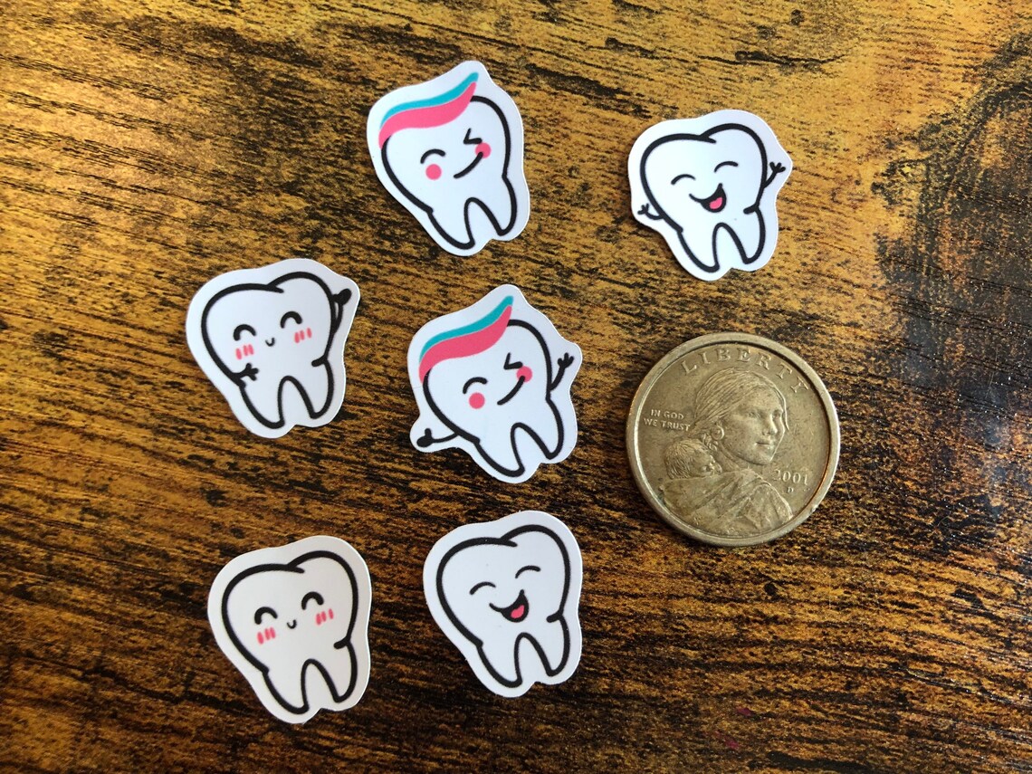 Brush Your Teeth Sticker Pack - Etsy
