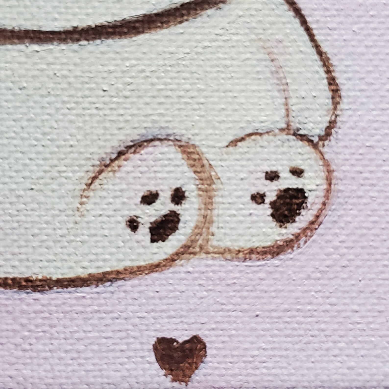 Peanuts Snoopy Valentine's Day Acrylic 5x5 Inches Painting | Pastel ...