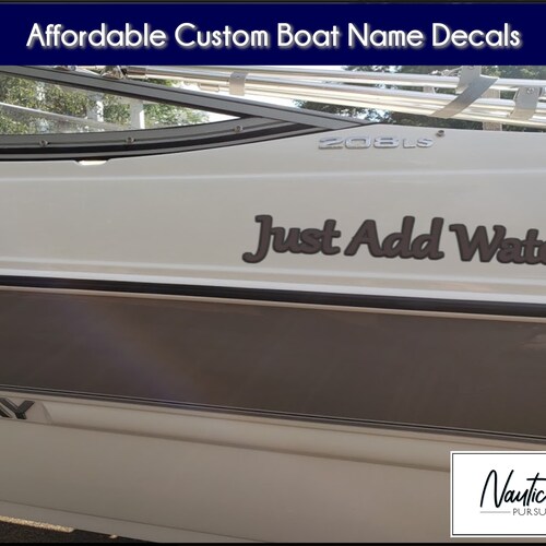 Custom Boat Name Decal Boat Name Personalized Decals - Etsy