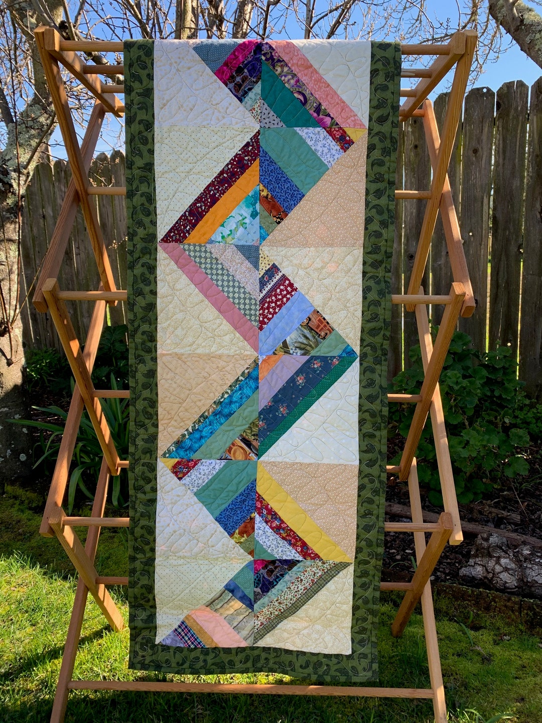 Zig Zag Table Runner - Etsy