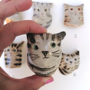 Mini Cat Head Sculptures - Etsy UK