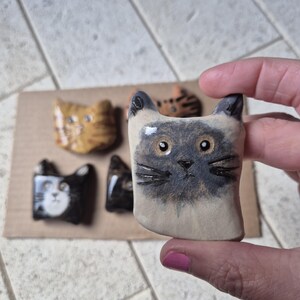 Mini Cat Head Sculptures - Etsy UK
