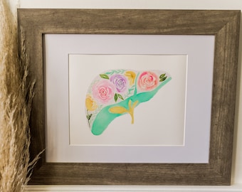 Floral Liver - Etsy