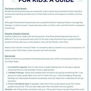 Mindful Breathing Toolkit for Kids: Mindfulness Exercises. Breathwork ...