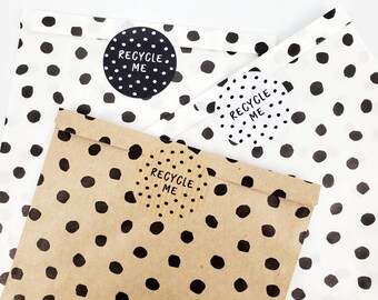 Recycle Me Stickers Eco Friendly Packaging Recyclable - Etsy UK