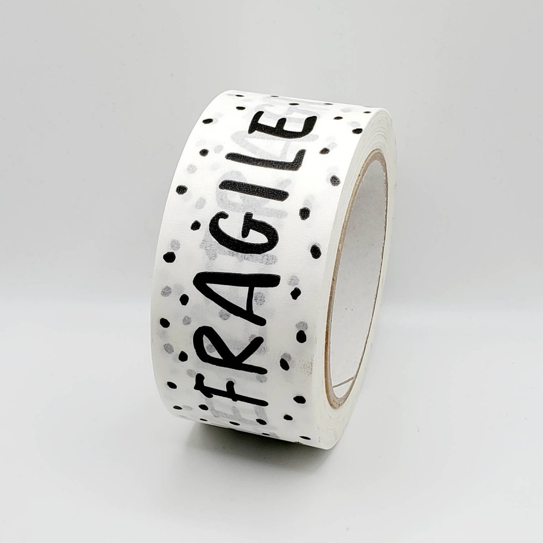 Fragile Paper Tape: Eco-friendly Packaging, Spotty Design - Etsy
