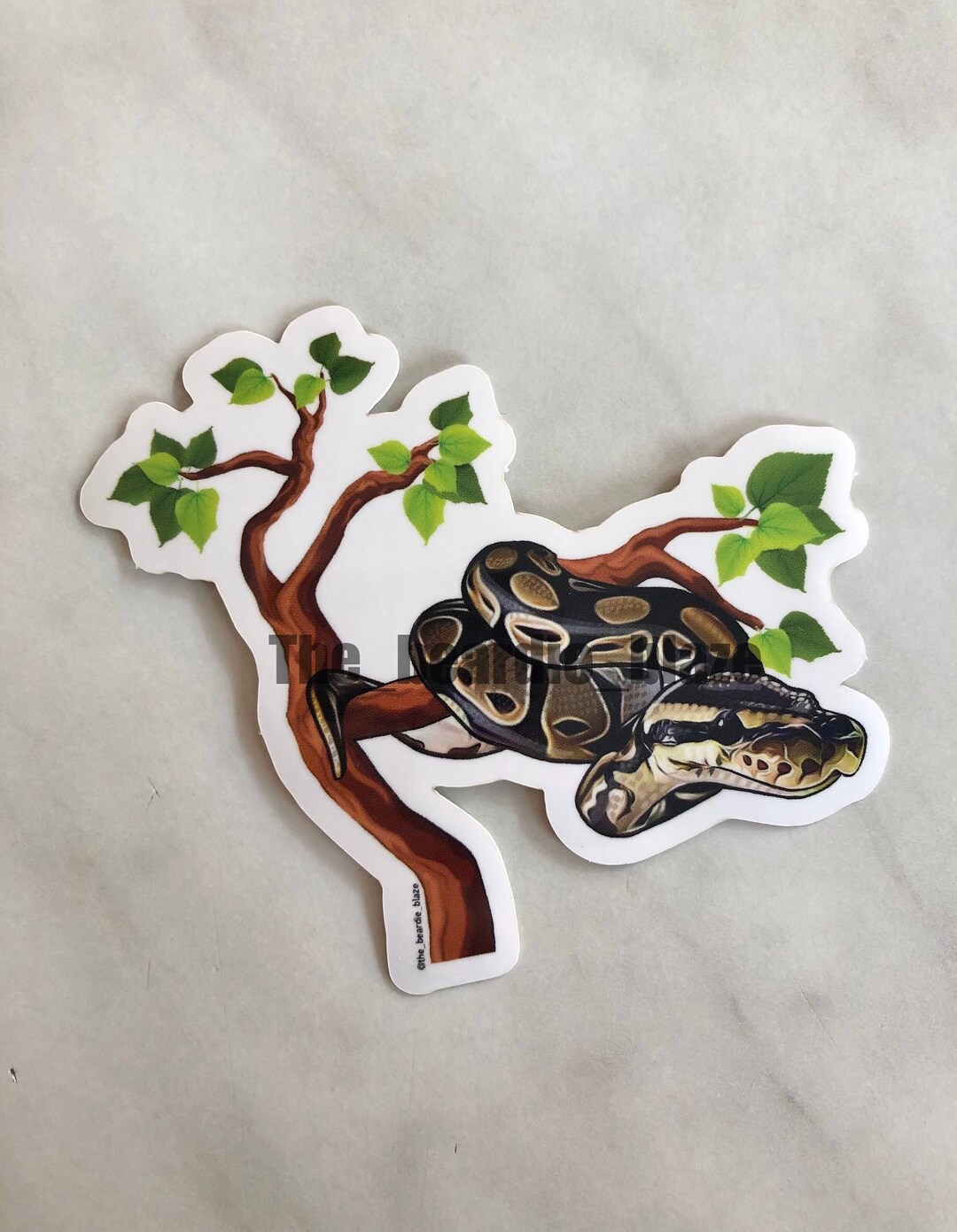 Normal Ball Python Glossy Sticker - Etsy