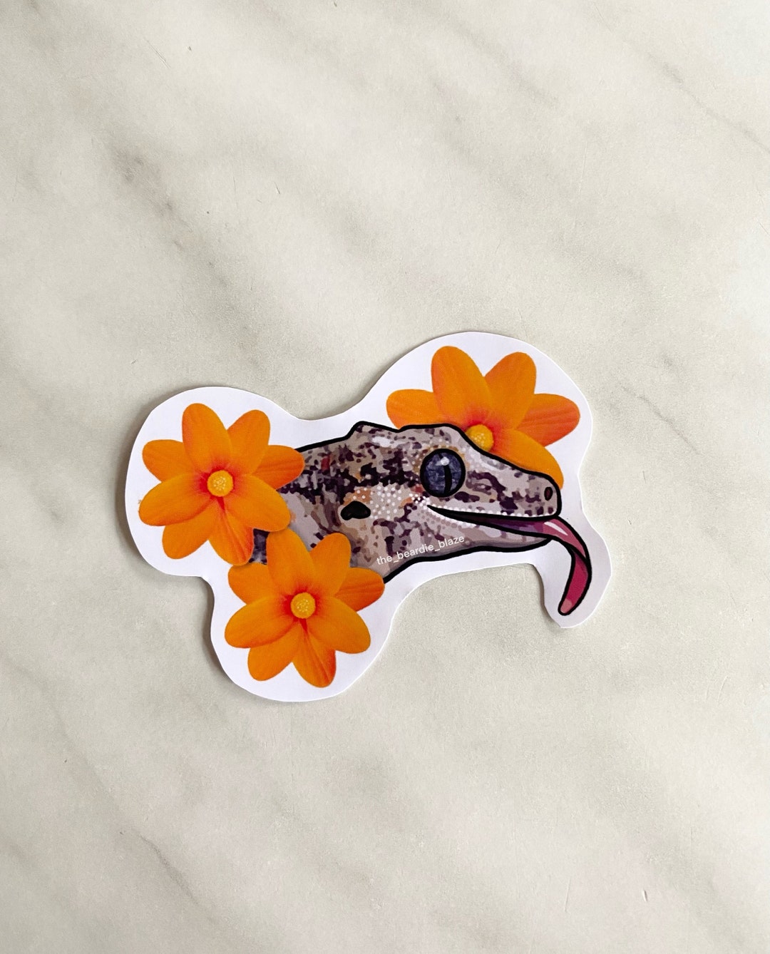 Gargoyle Gecko Glossy Sticker - Etsy