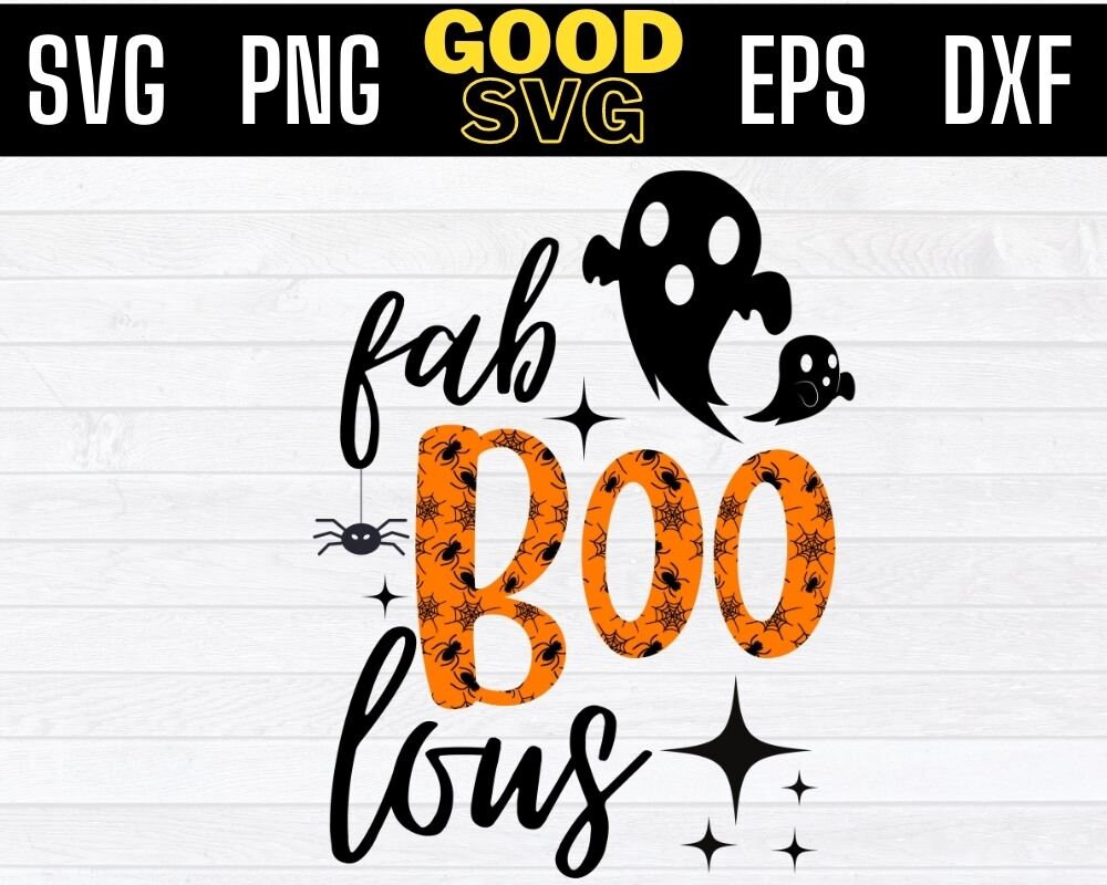 Fab Boo Lous Ghost SVG Funny Ghost Svg Halloween Svg - Etsy