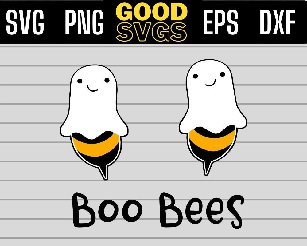 Boo Bees Svg Halloween Bee Svg Png Eps Dxf - Etsy
