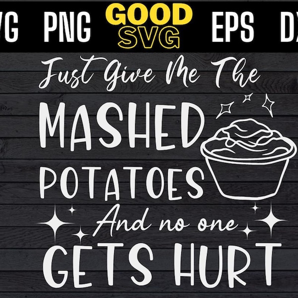 Mashed Potatoes Svg - Etsy