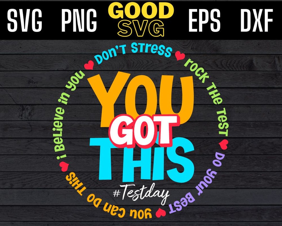 Dont Stress Rock the Test SVG Png Teacher Students Test Day Svg Png Eps ...