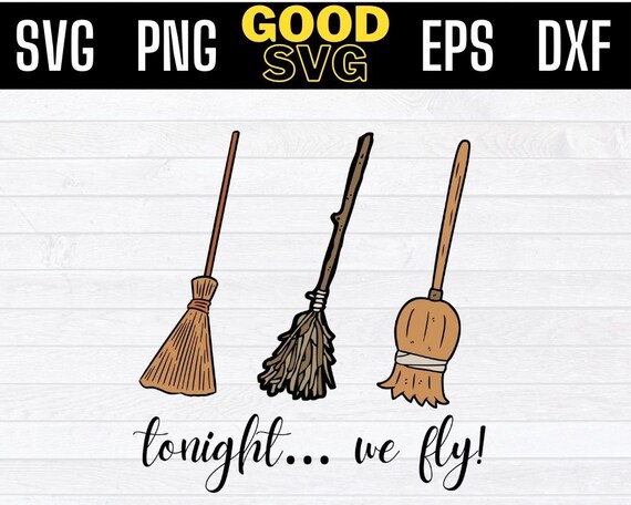 Hocus Pocus Tonight We Fly Svg witch Broomstick Svg - Etsy