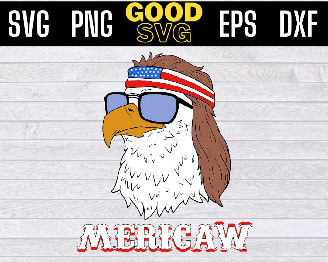 Eagle USA American Mericaw Mullet Independence Day 4th of July ...