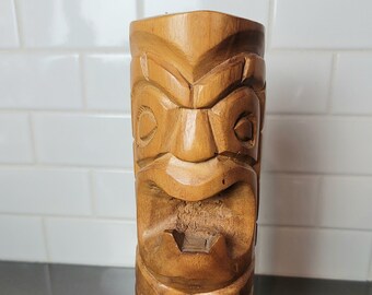 Hand Carved Desktop Tiki Totem Statue - Etsy