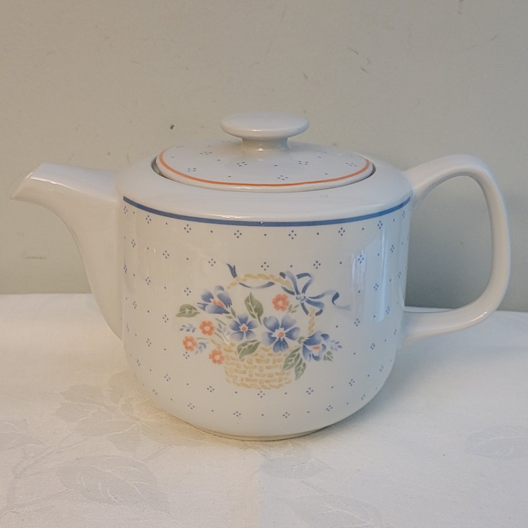 Corningware Teapot Corelle Country Cornflower Fine Porcelain - Etsy