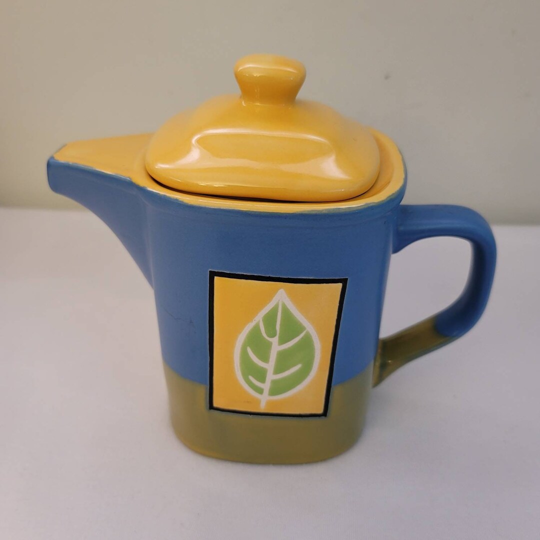 Vintage Retro Tea Pot Teapot Three Tone Deco Style - Etsy