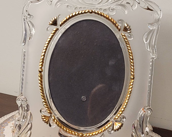 Vintage Mikasa Luxury Princess Photo Crystal Frame With Oval Shape to ...